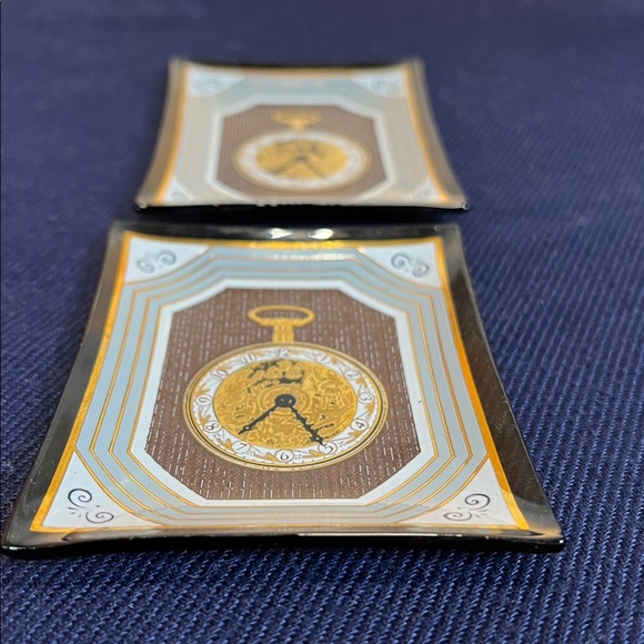Houze Art | Art | Vintage Houze Art Glass Gold Vermil Pocket Watch ...